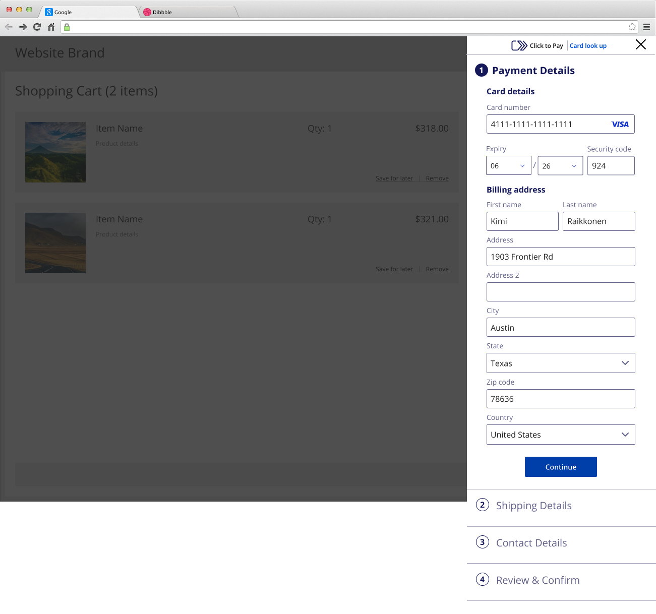 Manual Payment Entry Ui