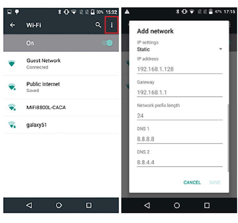 Configuring Wi-Fi Static Access for the PAX Terminal
